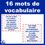 French School Supplies Listening & Speaking Game | Made By Teachers