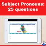 French Subject Pronouns Digital Google Form | Made By Teachers
