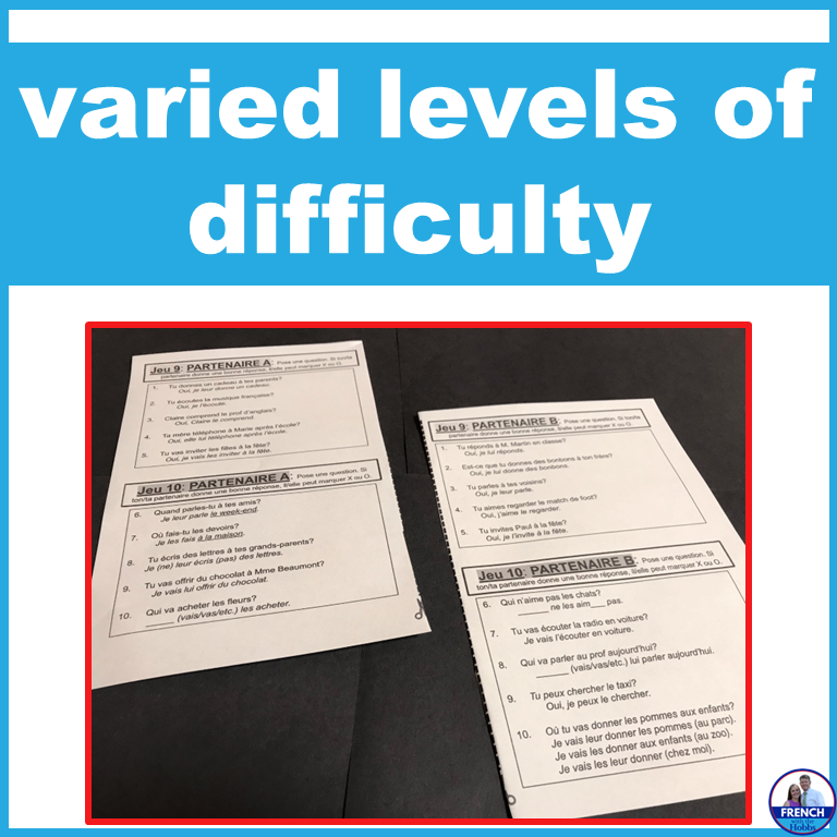 French Direct & Indirect Object Pronouns Game | Made By Teachers