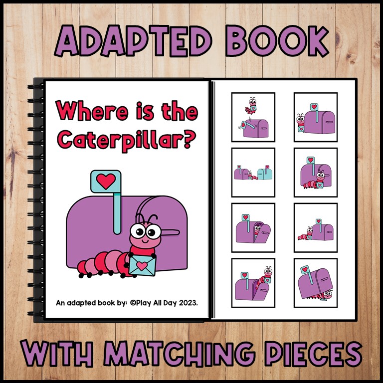 Valentine’s Day Prepositions Adapted Book and Flash Cards | Interactive ...
