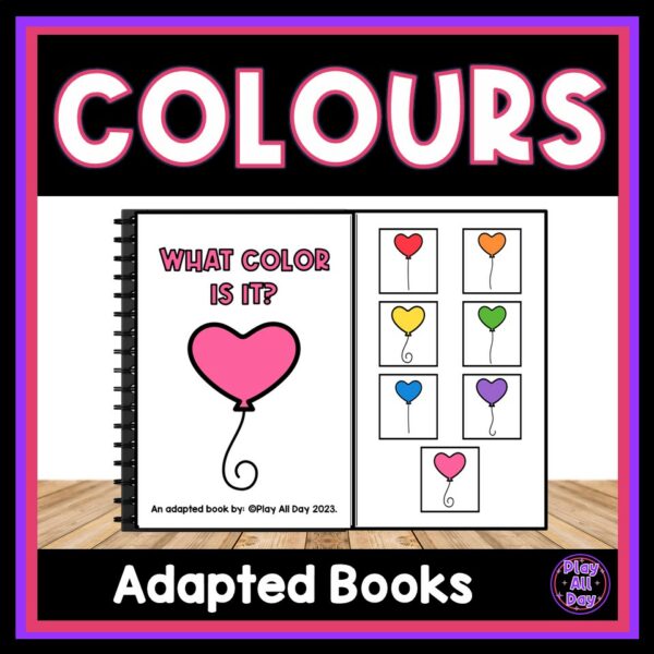 Valentine’s Day Colors Adapted Books | Colors Interactive Books | Made ...