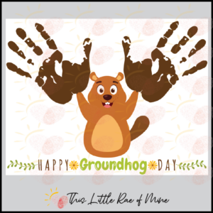 Groundhog Day - Spring - Winter - handprint Art - Printable - DIY kid ...