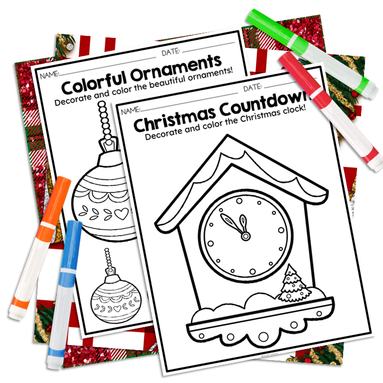 Christmas Coloring Activity Pages Fun Activities For December Made Christmas Coloring Activity Pages Fun Activities For December Made