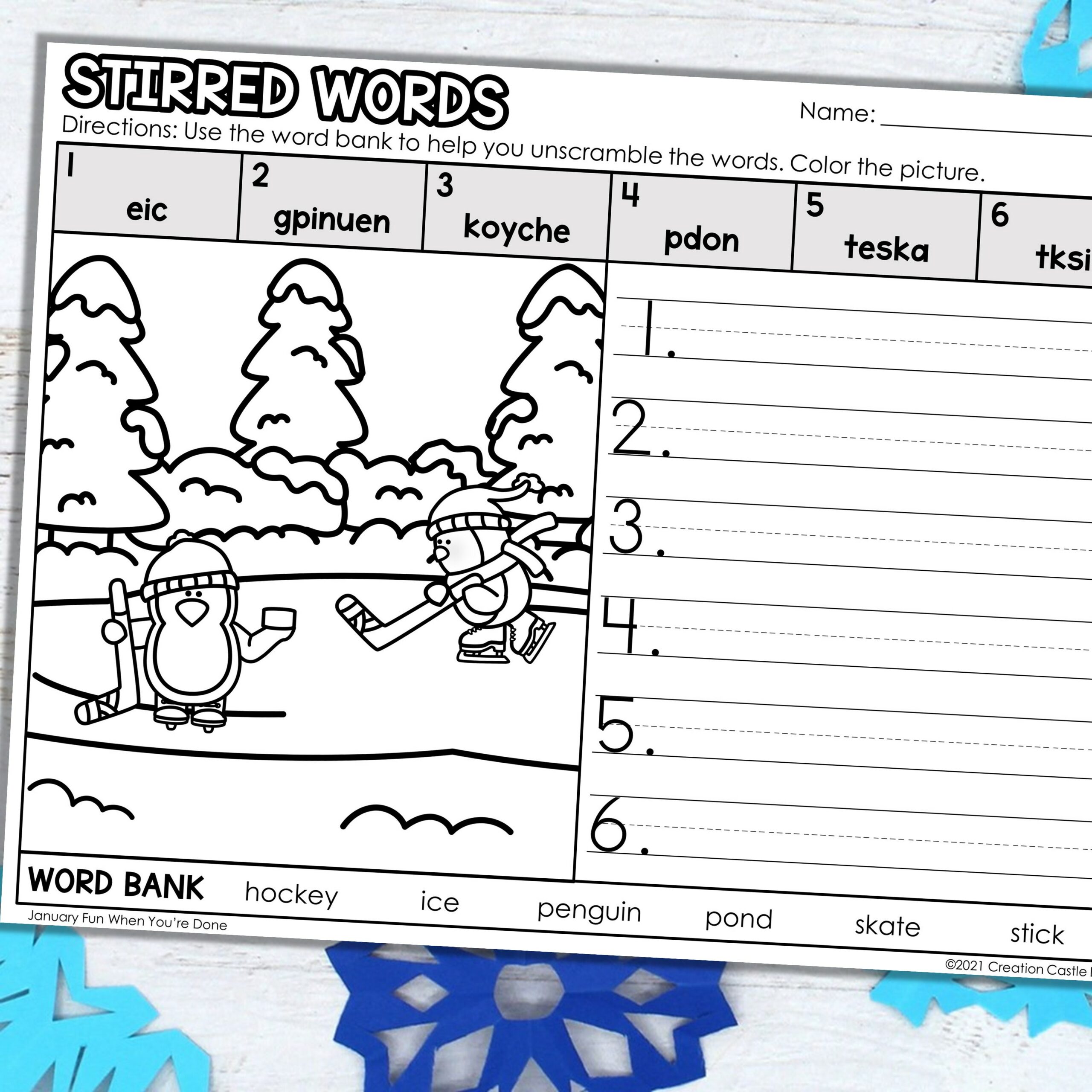 January Early Finishers Activities | Made By Teachers