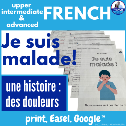 French Reading Comprehension & Questions | Health | malade, douleurs ...