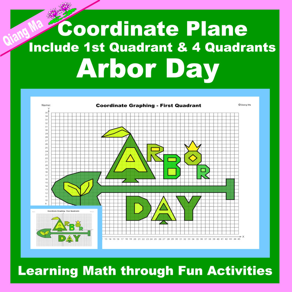 Arbor Day Coordinate Plane Graphing Picture: Arbor Day | Made By Teachers