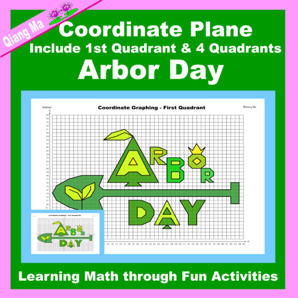 Arbor Day Coordinate Plane Graphing Picture: Arbor Day - Made By Teachers
