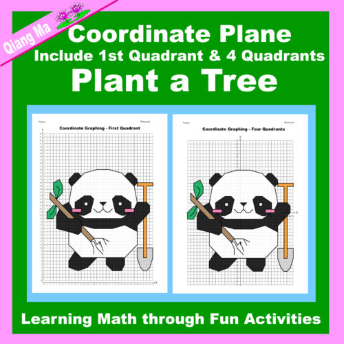 Arbor Day Coordinate Plane Graphing Picture: Plant a Tree | Made By ...