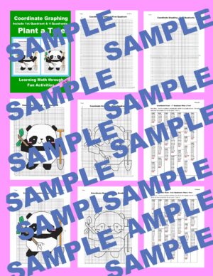 Arbor Day Coordinate Plane Graphing Picture: Plant a Tree | Made By ...