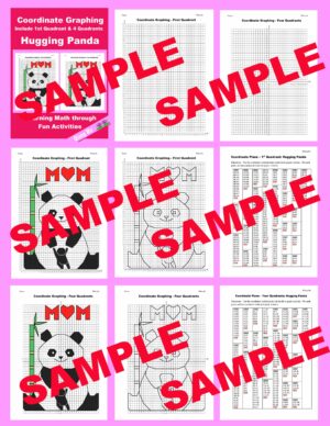 Mother's Day Coordinate Graphing Picture: Mother's Day Bundle 4 in 1 ...