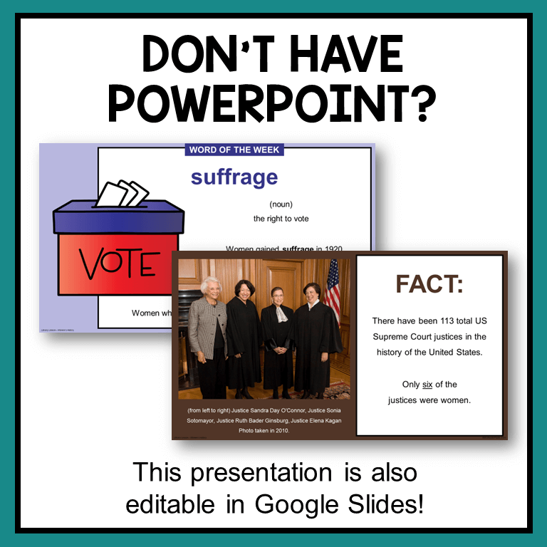 Women's History Month - Elementary Library Lesson - International Women ...