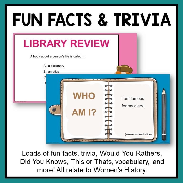 Women's History Month - Elementary Library Lesson - International Women ...