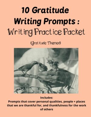 10 Gratitude writing prompts practice sheets ELA thankfulness ...