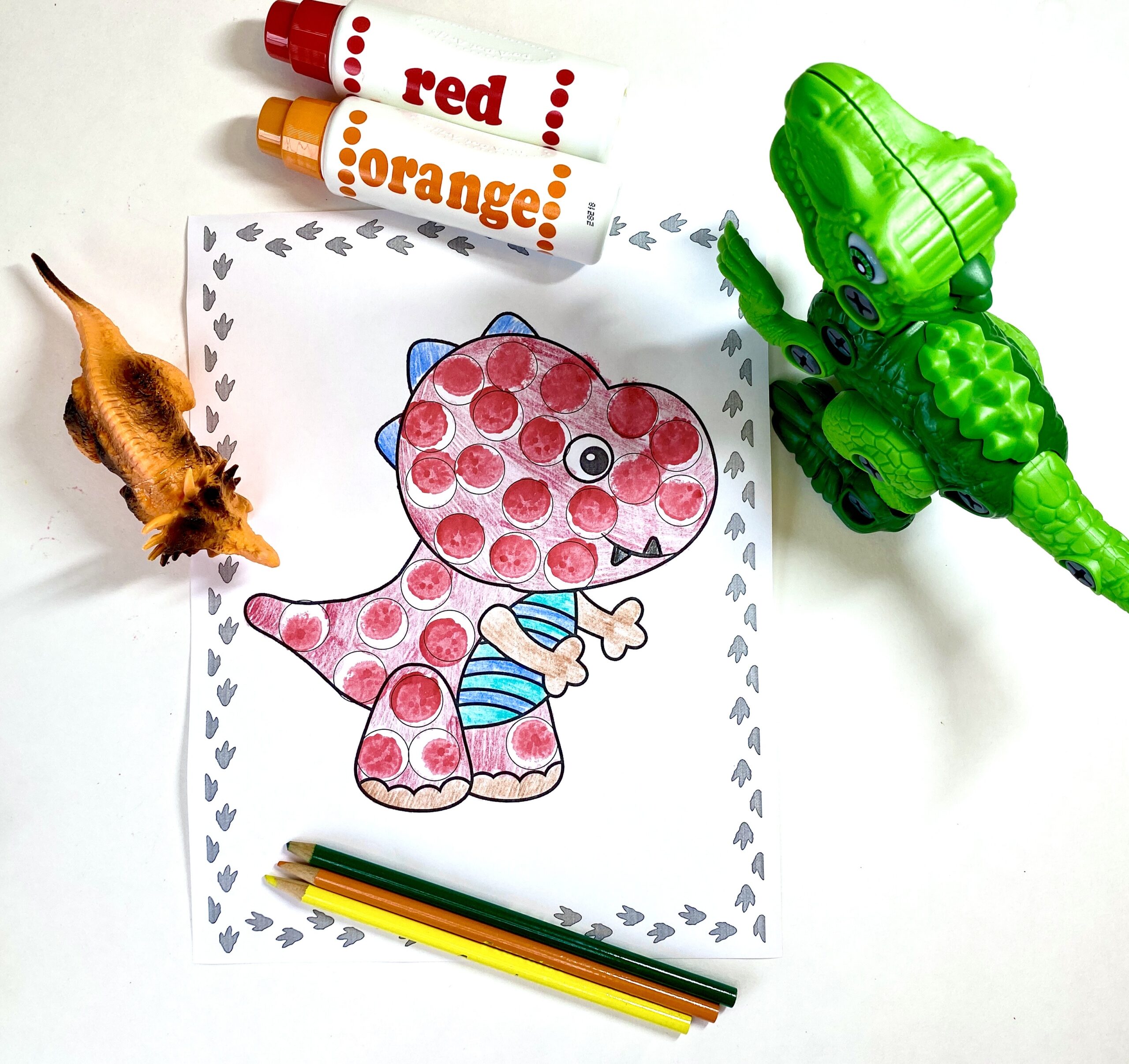 Dinosaur Do A Dot Art Packet | Made By Teachers