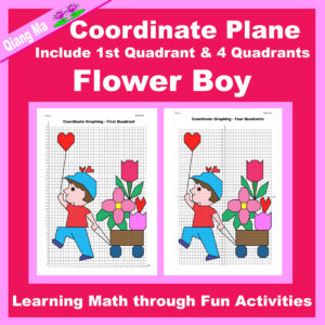 Mother's Day Coordinate Plane Graphing Picture: Flower Boy | Made By ...