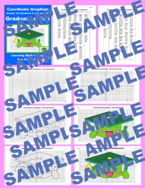 Graduation Coordinate Plane Graphing Picture: Cap | Made By Teachers