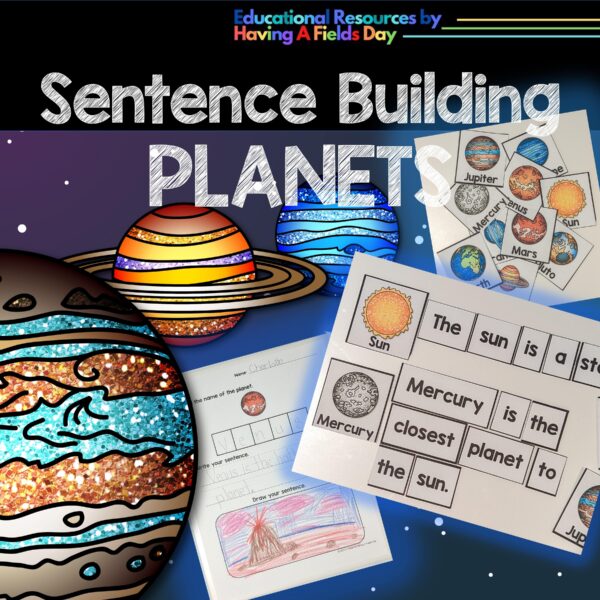 Sentence Building Tiles and Worksheets | Planets and the Sun | Solar ...
