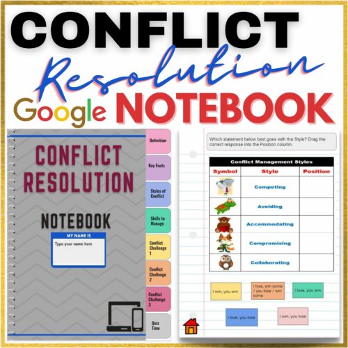 Conflict Resolution Interactive Digital Notebook - Google Slides | Made ...
