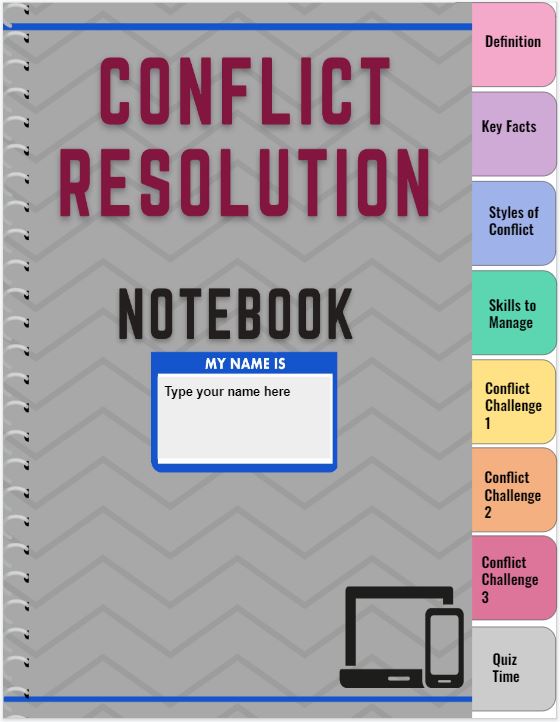 Conflict Resolution Interactive Digital Notebook - Google Slides | Made ...