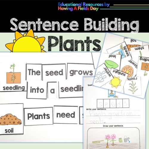 Sentence Building Tiles and Worksheets | Plants | Made By Teachers