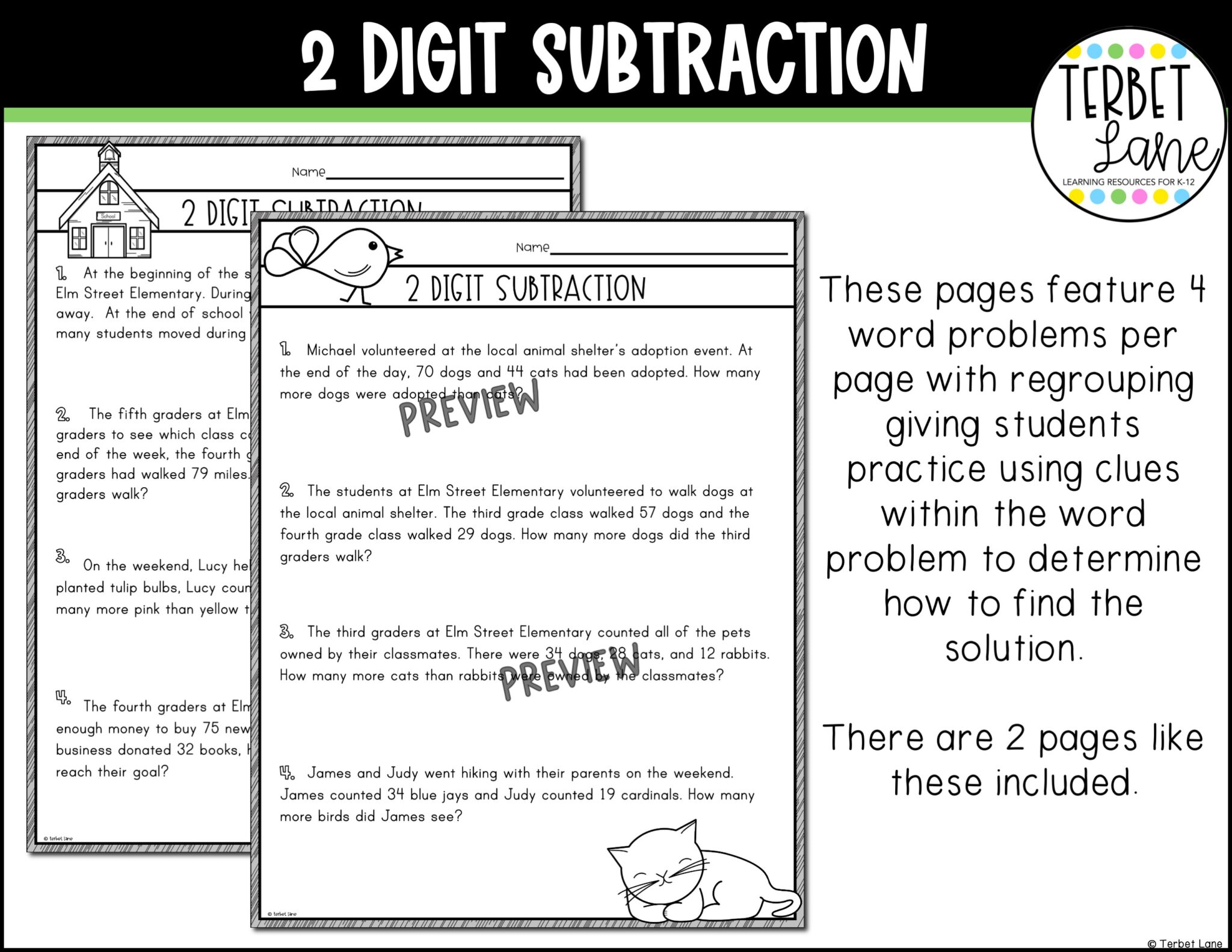 2 Digit Subtraction With Regrouping | Made By Teachers
