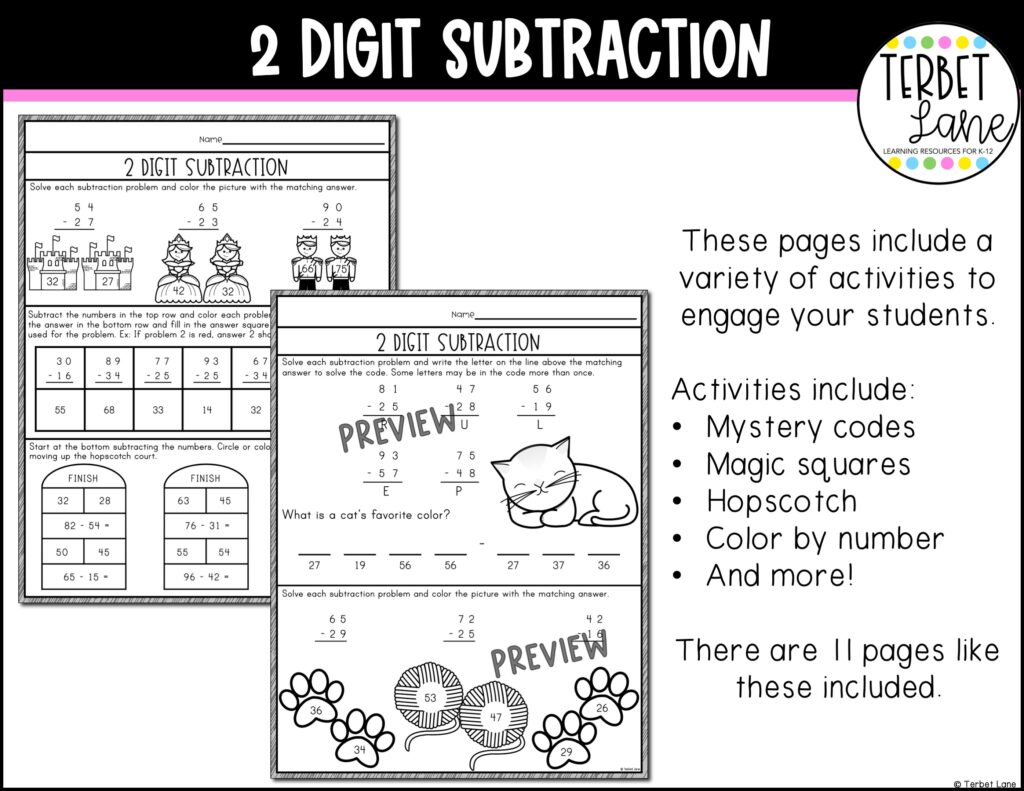 2 Digit Subtraction With Regrouping - Made By Teachers