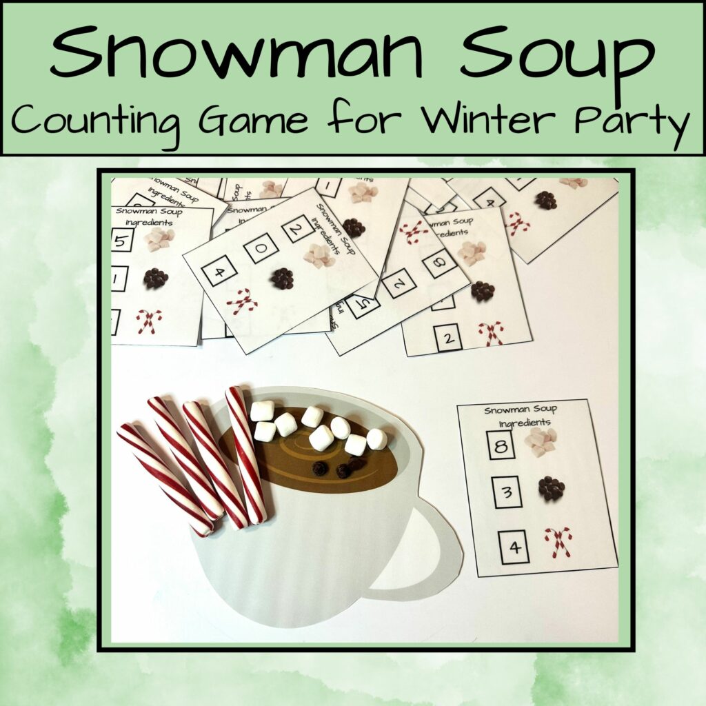 Snowman Soup Counting Game | Christmas Visual Recipes | Winter Party ...