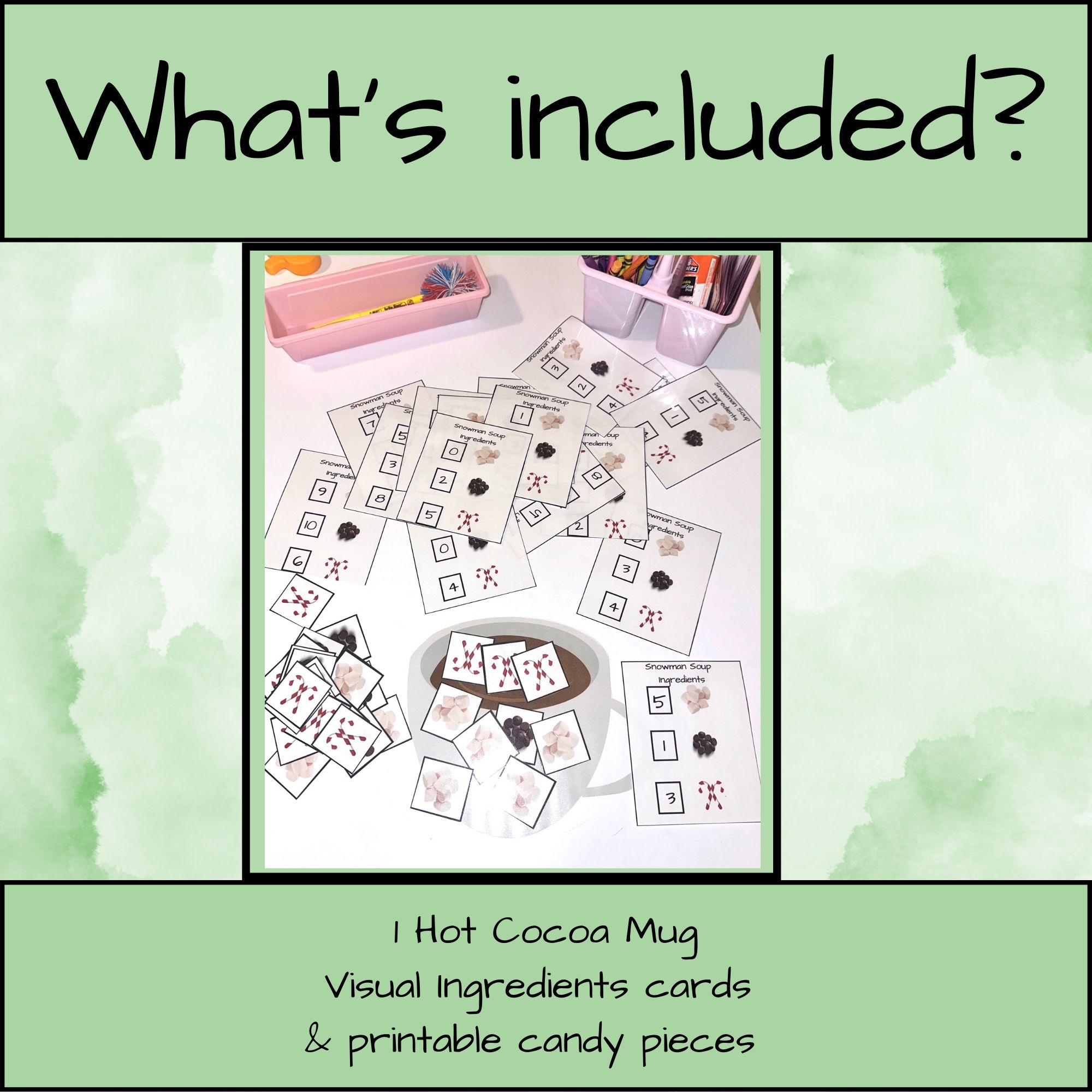 Snowman Soup Counting Game | Christmas Visual Recipes | Winter Party ...