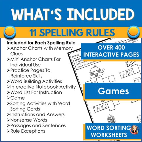 Bundle of Spelling Rule Practice Activities | Made By Teachers