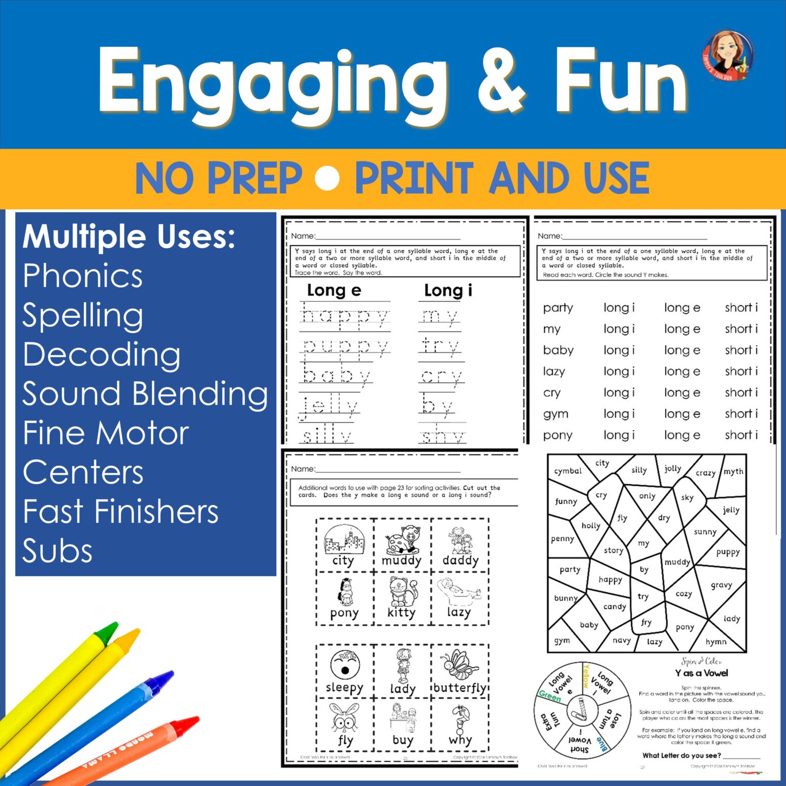 Y as a Vowel Spelling Activities - Made By Teachers