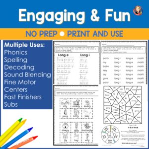 Y as a Vowel Spelling Activities - Made By Teachers