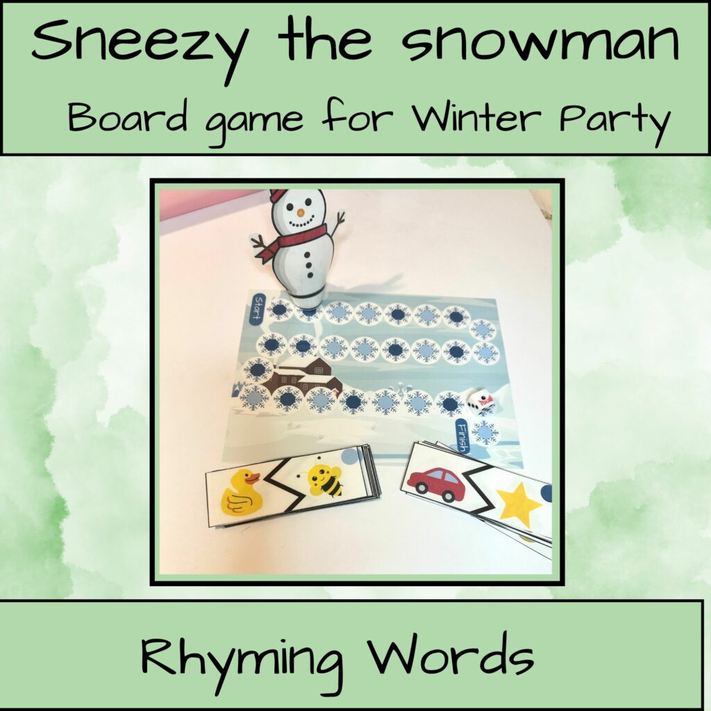 Sneezy the Snowman Rhyming Game | Book Companion | Low Prep! | Made By ...