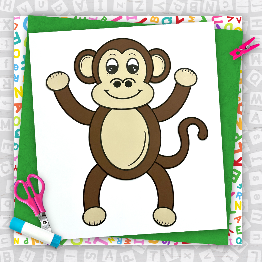 Monkey Craft | Zoo Animal Craft | Made By Teachers