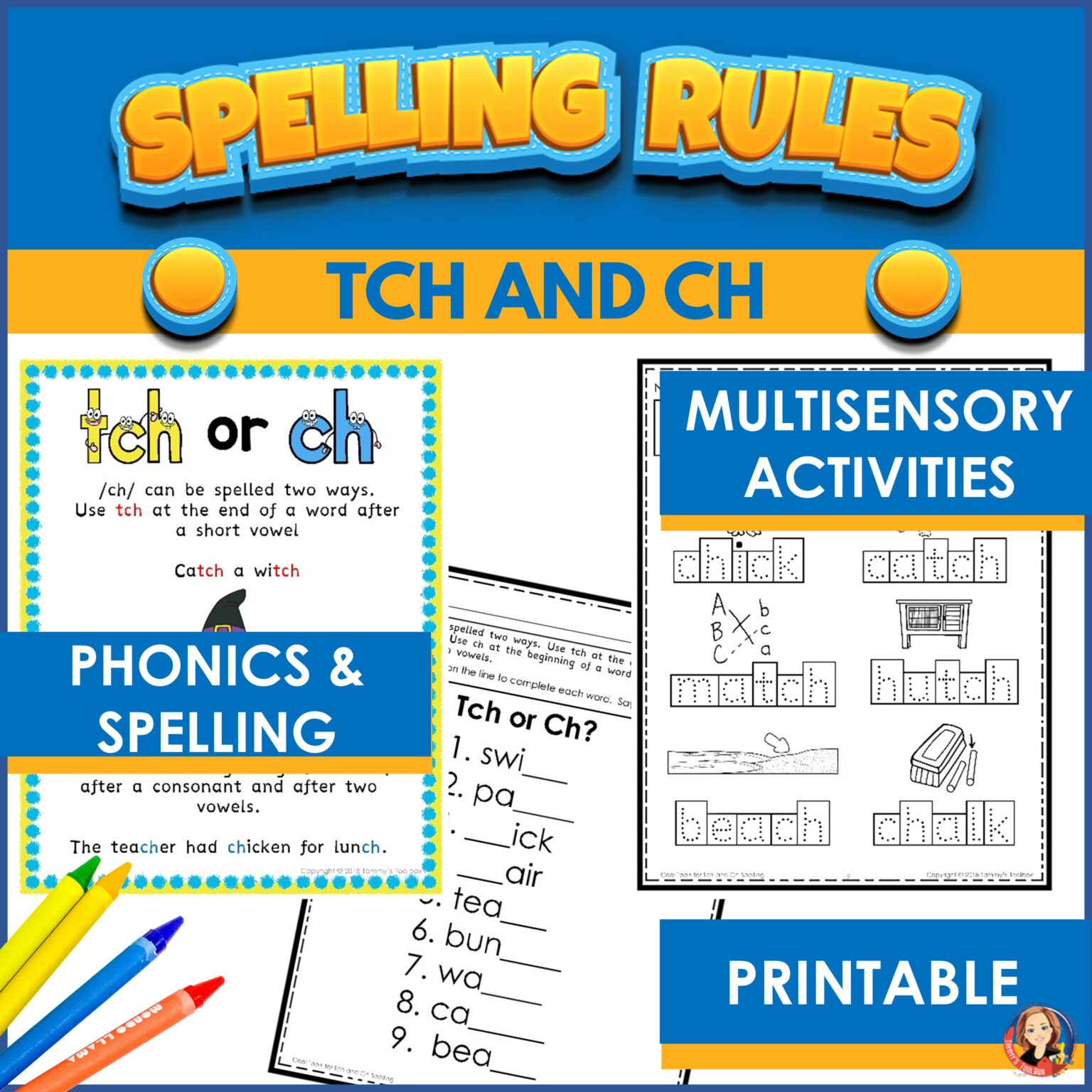 Spelling Rules - TCH Rule Activities | Made By Teachers