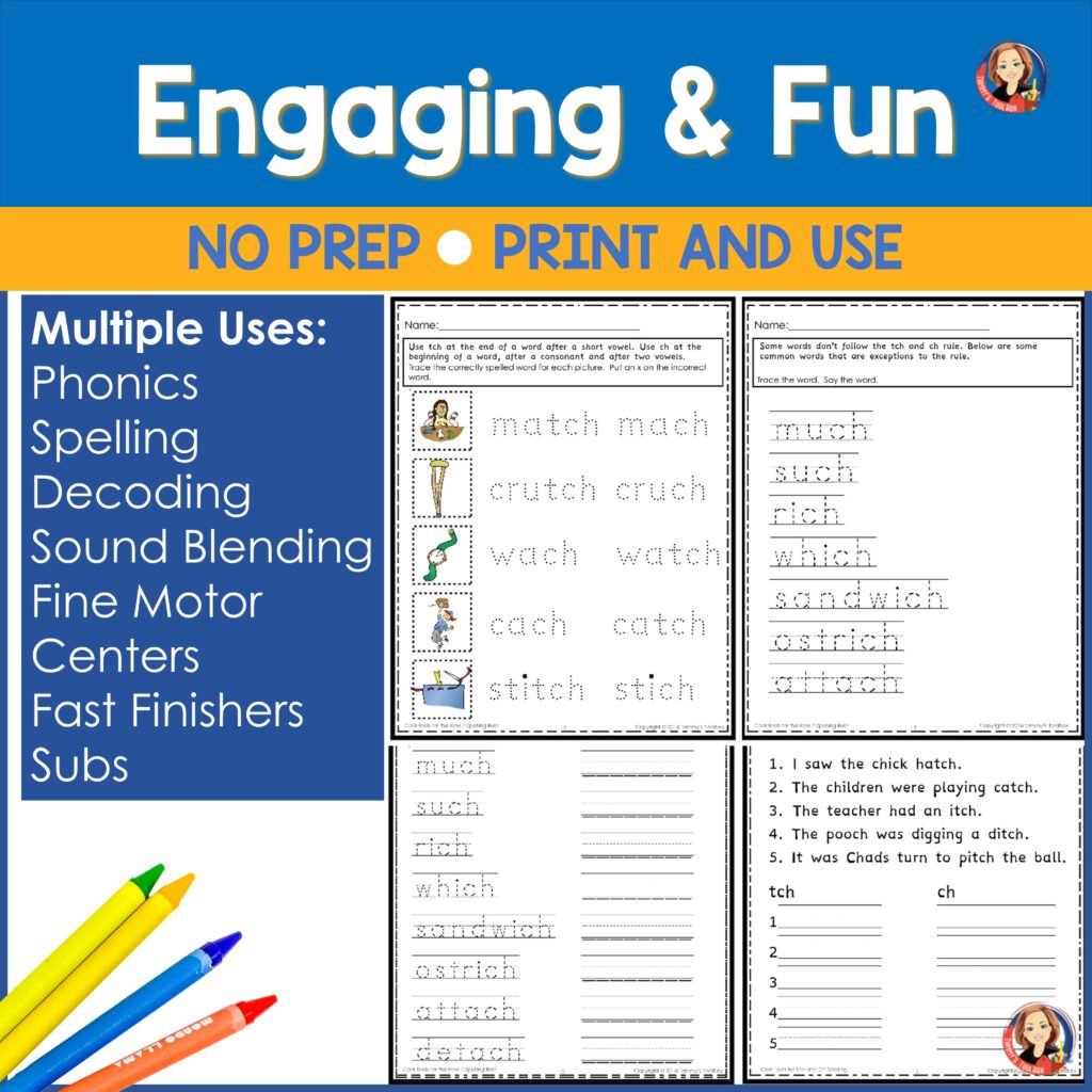 Spelling Rules - TCH Rule Activities | Made By Teachers