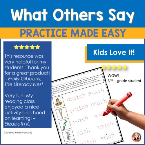 Spelling Rules - TCH Rule Activities | Made By Teachers