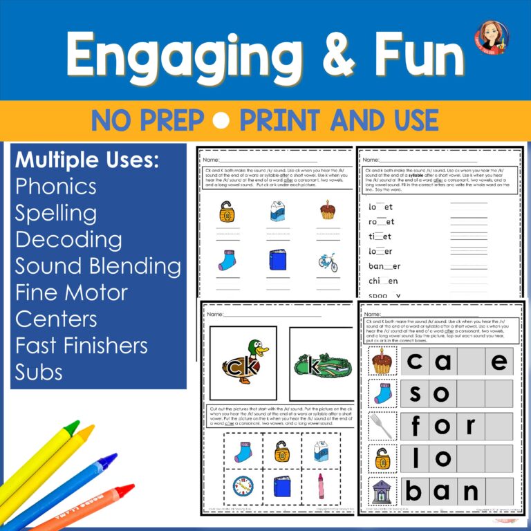 Spelling Rules - CK and K Rule Activities | Made By Teachers