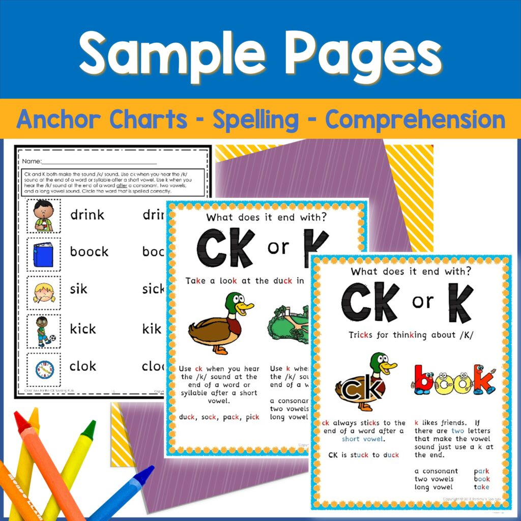 Spelling Rules - CK and K Rule Activities | Made By Teachers