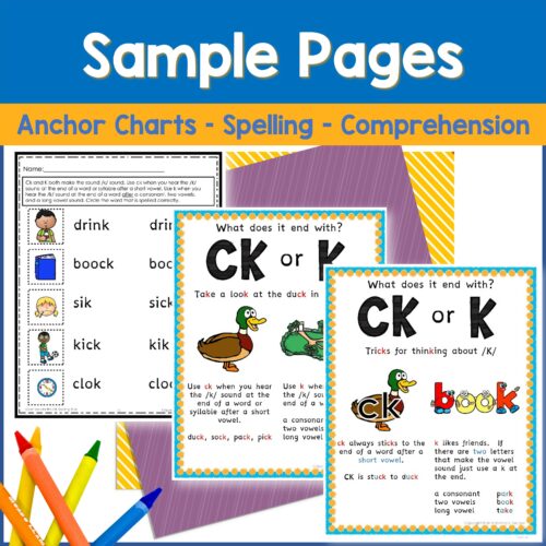 Spelling Rules - CK and K Rule Activities | Made By Teachers