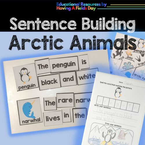 Sentence Building Tiles and Worksheets | Arctic Animals | Made By Teachers