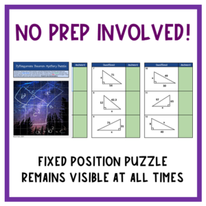 Pythagorean Theorem Activity Digital Pixel Art Mystery Puzzle | Made By ...