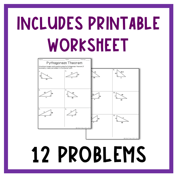 Pythagorean Theorem Activity Digital Pixel Art Mystery Puzzle | Made By ...