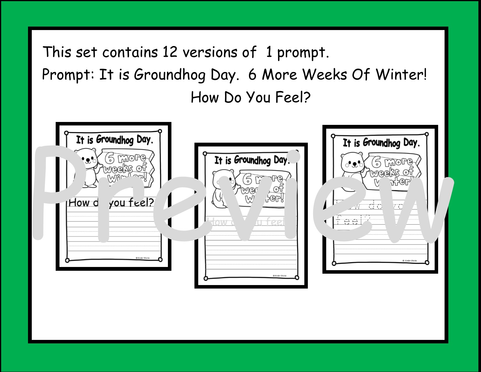Groundhog Day Writing Prompt 2 | Made By Teachers