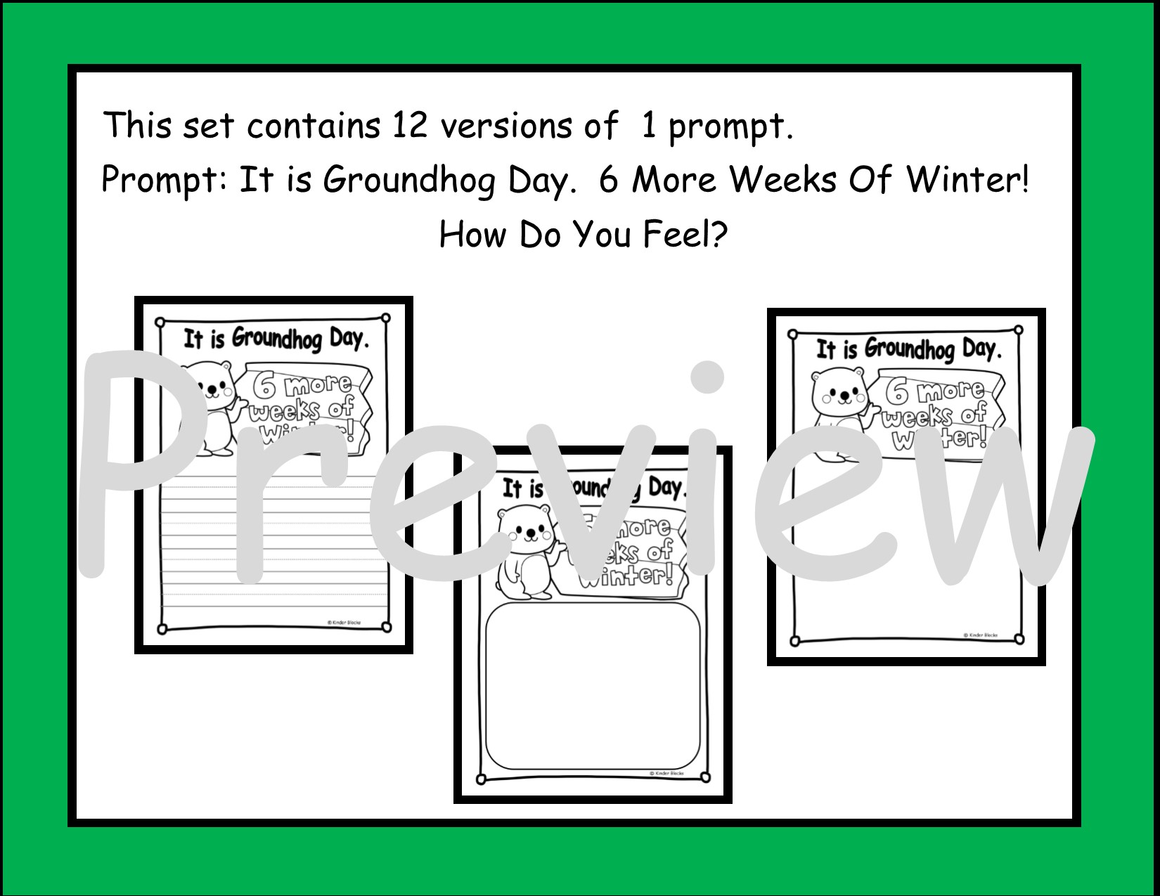 Groundhog Day Writing Prompt 2 | Made By Teachers