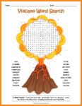 VOLCANOES Word Search Puzzle Worksheet Activity | Made By Teachers