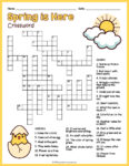 NO PREP SPRING BREAK Crossword Puzzle Worksheet Activity | Made By Teachers