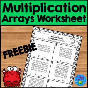 Multiplication Arrays Worksheet - FREEBIE | Multiplication Worksheets ...