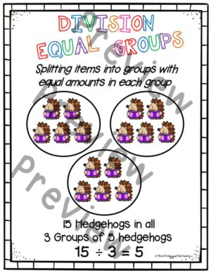 Division Equal Groups | Division Worksheets | Division Practice - Made ...