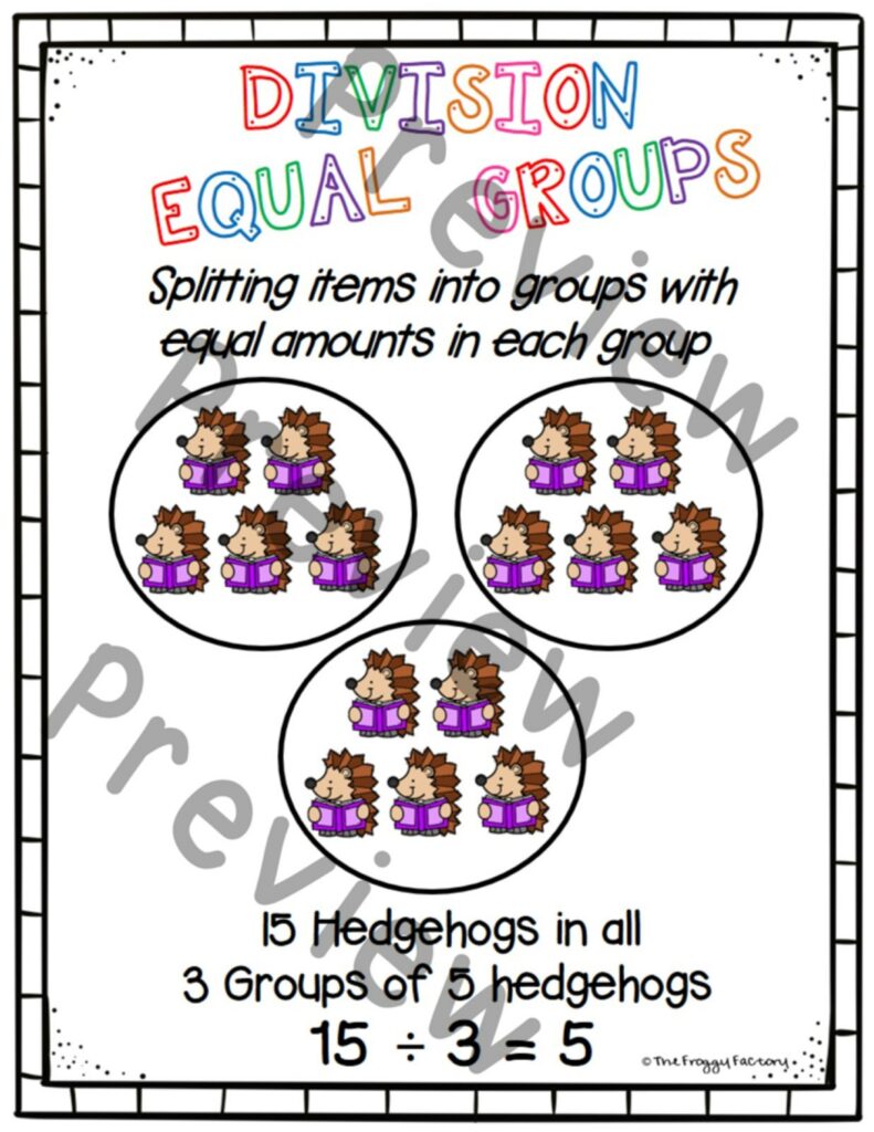 Division Equal Groups | Division Worksheets | Division Practice | Made ...