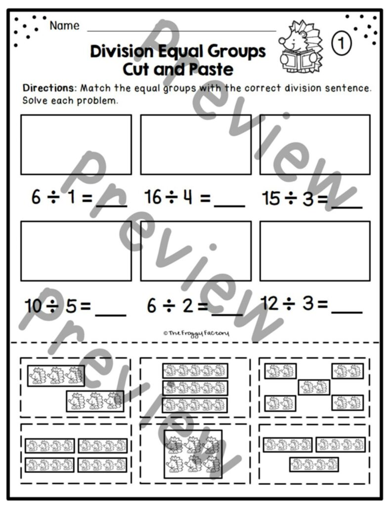 Division Equal Groups | Division Worksheets | Division Practice | Made ...